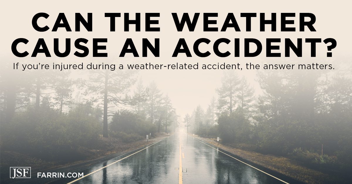 Weather and Auto Accidents FAQs | James Scott Farrin